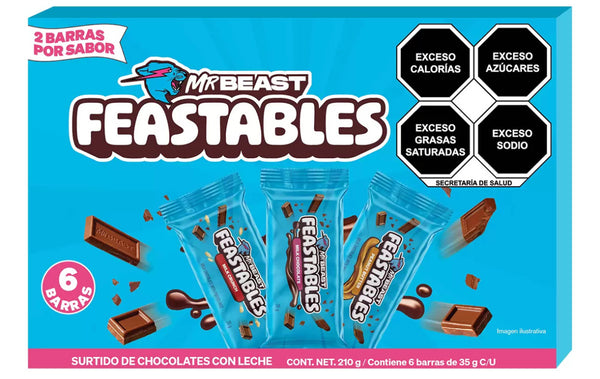 Feastables Mr Beast Milk Chocolate Bar Sampler Variety Pack – Mr Sabor