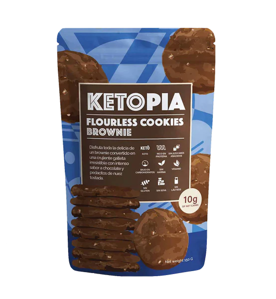 Ketopia Flourless Cookies Brownie – Mr Sabor