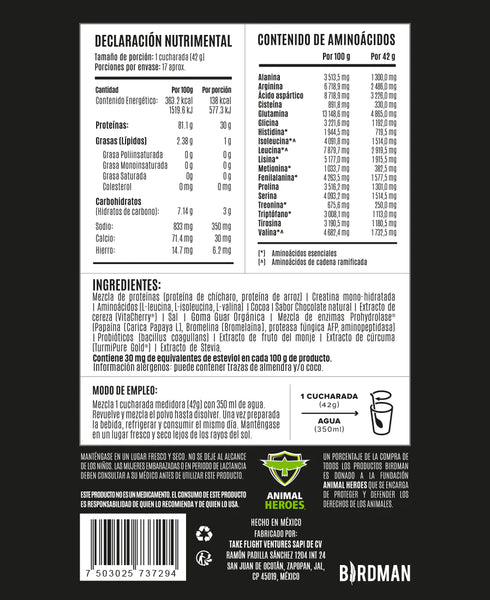 Birdman Falcon Performance Proteína Choco Bronze – Mr Sabor