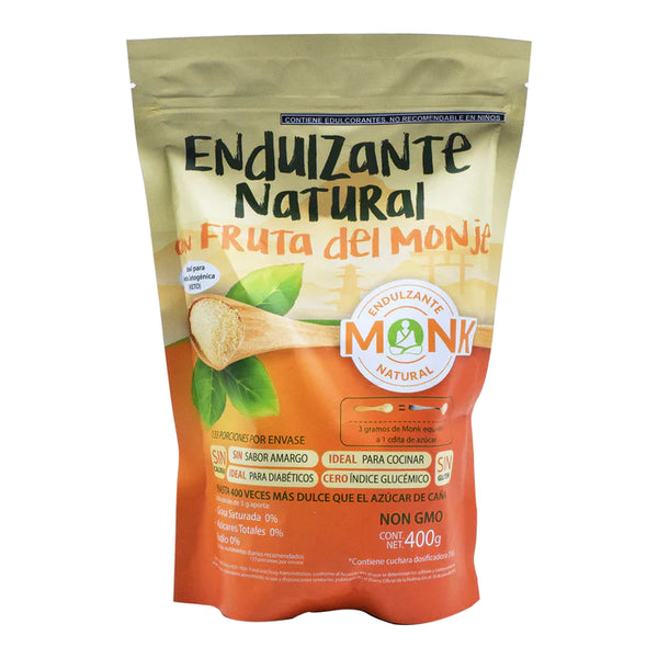 Monk Endulzante Natural de Fruta del Monje 400 g – Mr Sabor